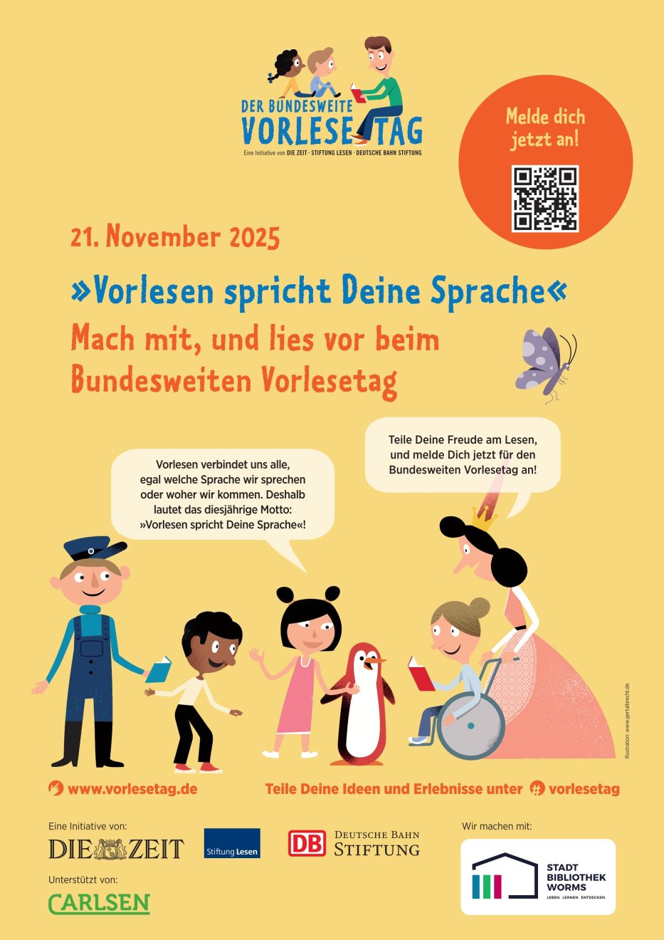 Bundesweiter Vorlesetag: Stadtbibliothek Worms setzt ein Zeichen für das Vorlesen - WO! Magazin ...